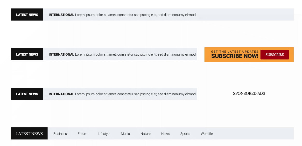 Magazine Theme Documentation Theme Modules