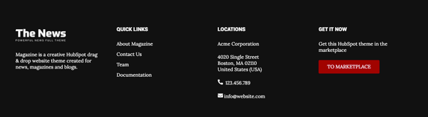 Magazine Theme Documentation Theme Modules